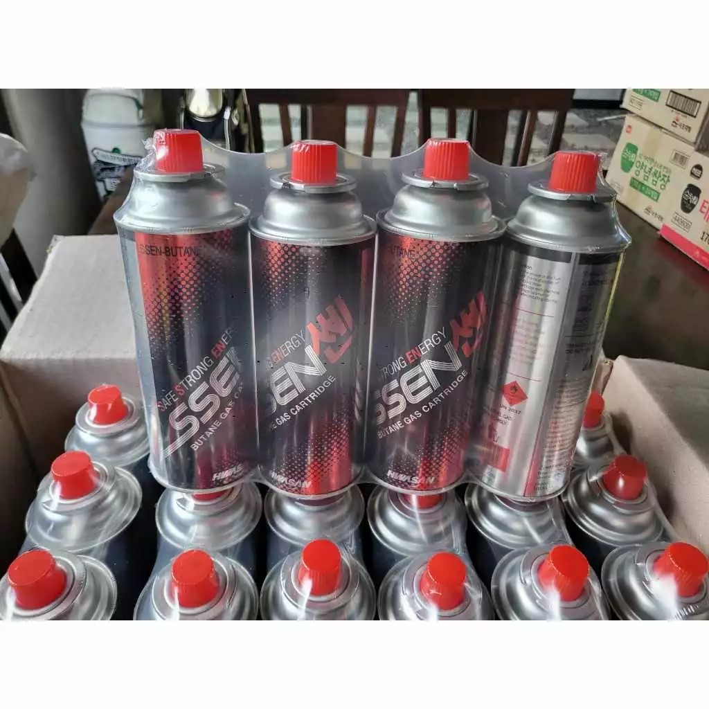 Per Box - Hwasan Ssen Butane Gas 220g - 28 cans per box | Shopee ...