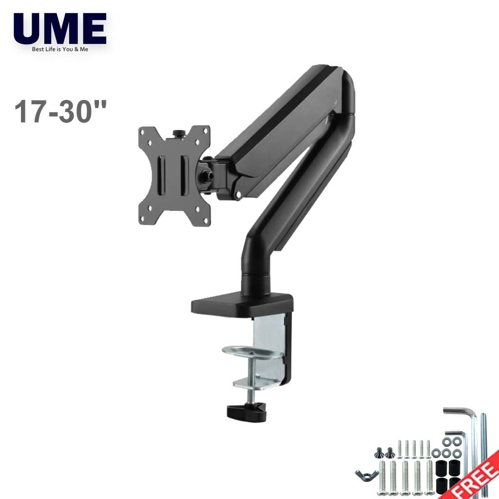 17"-30" TV Monitor Bracket Desktop Single Mount 360° Rotate Bracket ...