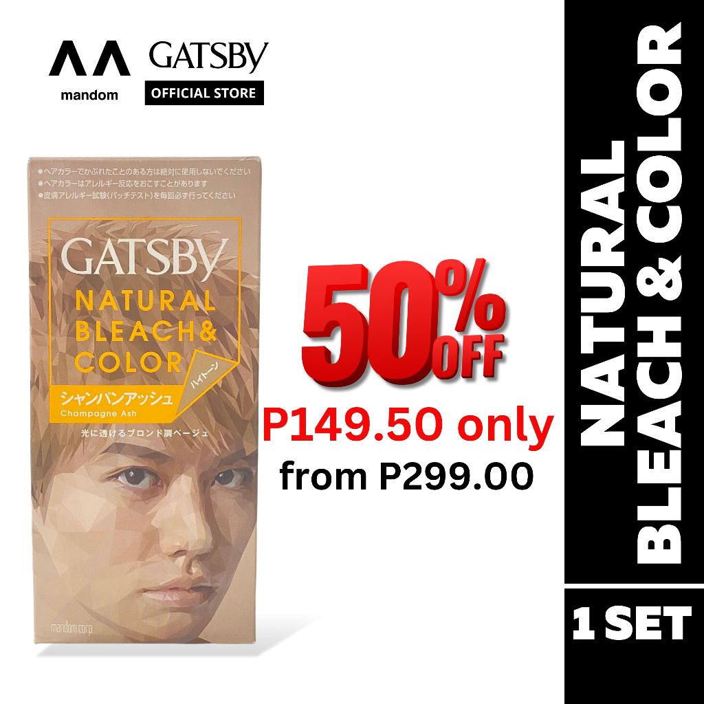 GATSBY NATURAL BLEACH & COLOR CHAMPAGNE ASH | Shopee Philippines