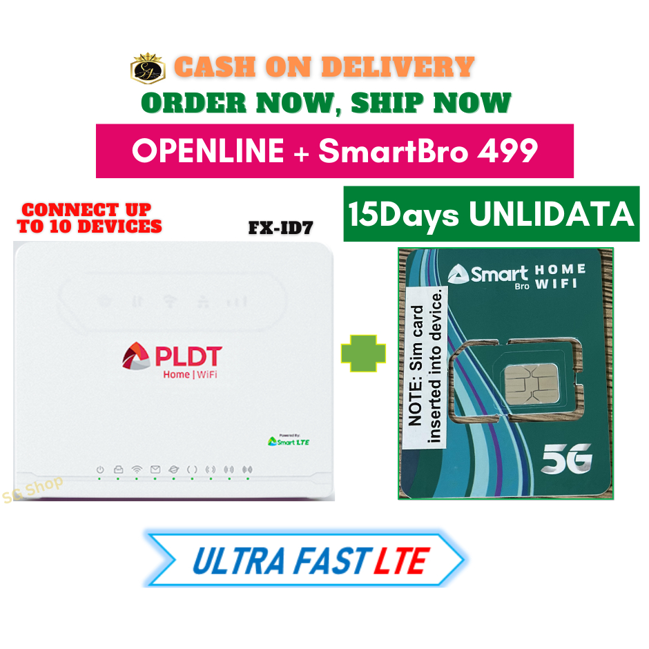 PLDT Smart Home Prepaid Wifi LTE Advanced CAT6 Evoluzn FX-ID7 with 15/30Days UNLIDATA | Shopee ...