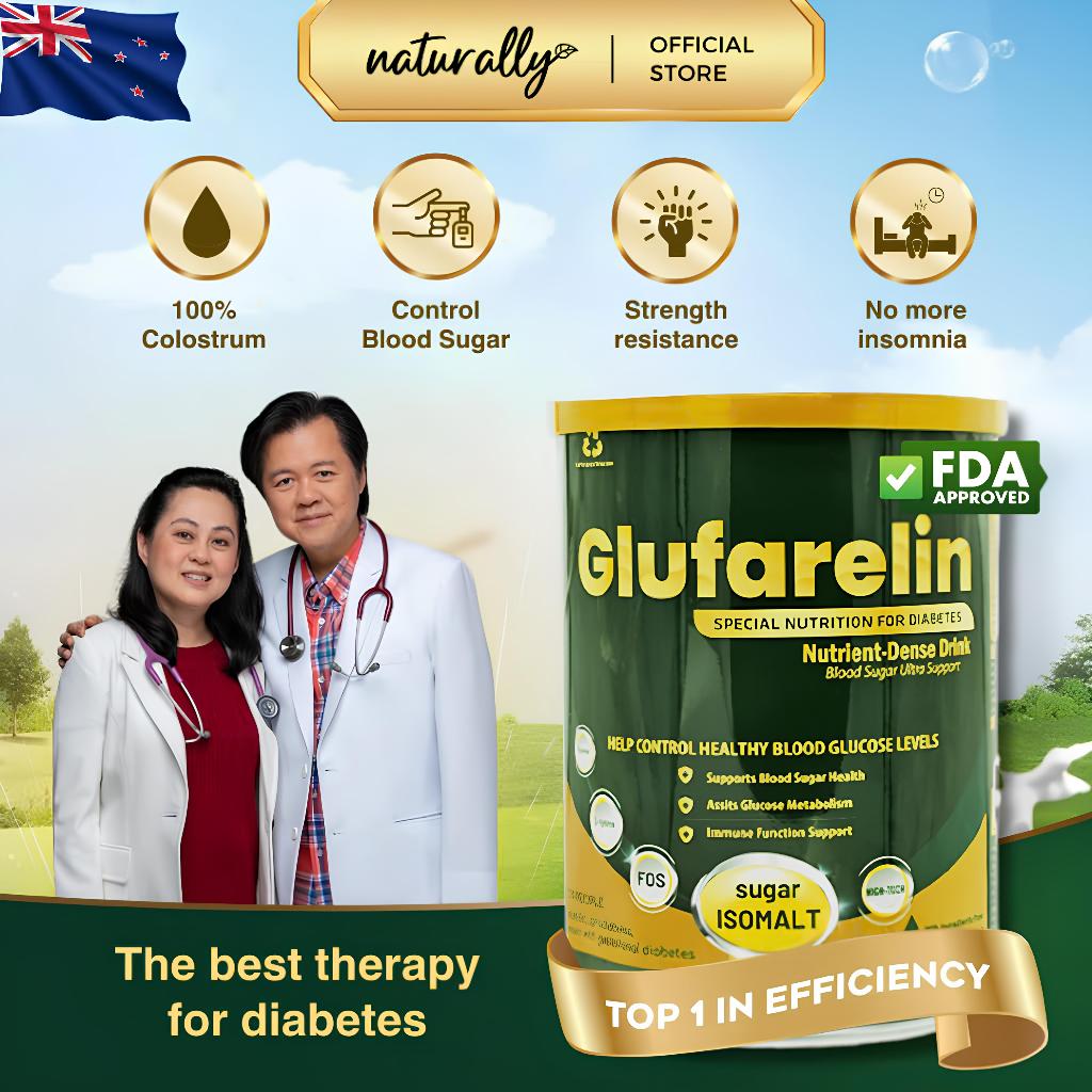 Glufarelin Milk Support Diabetic New Zealand Original 400g DATE 2026 ...