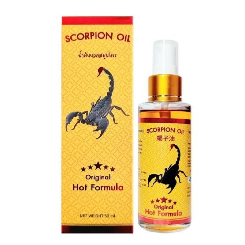 SCORPION MASSAGE OIL SPRAY HOT FORMULA 50ml | Shopee Philippines