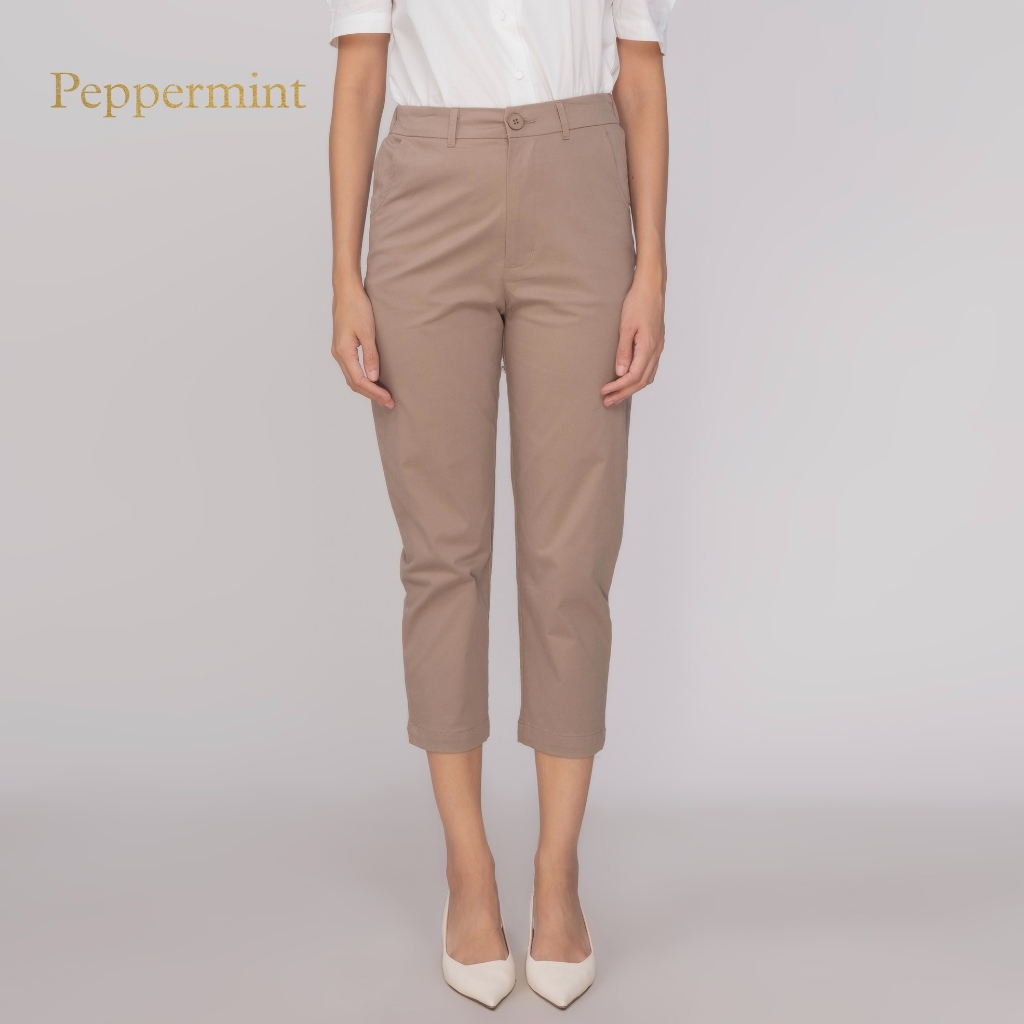 Peppermint Woman Loretta Pants (Khaki) | Shopee Philippines