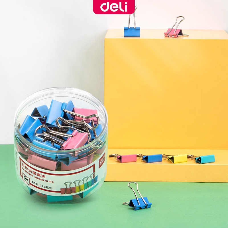 Deli Color Long Tail Ticket Holder Cartridge 40pcs 8555ES | Shopee ...