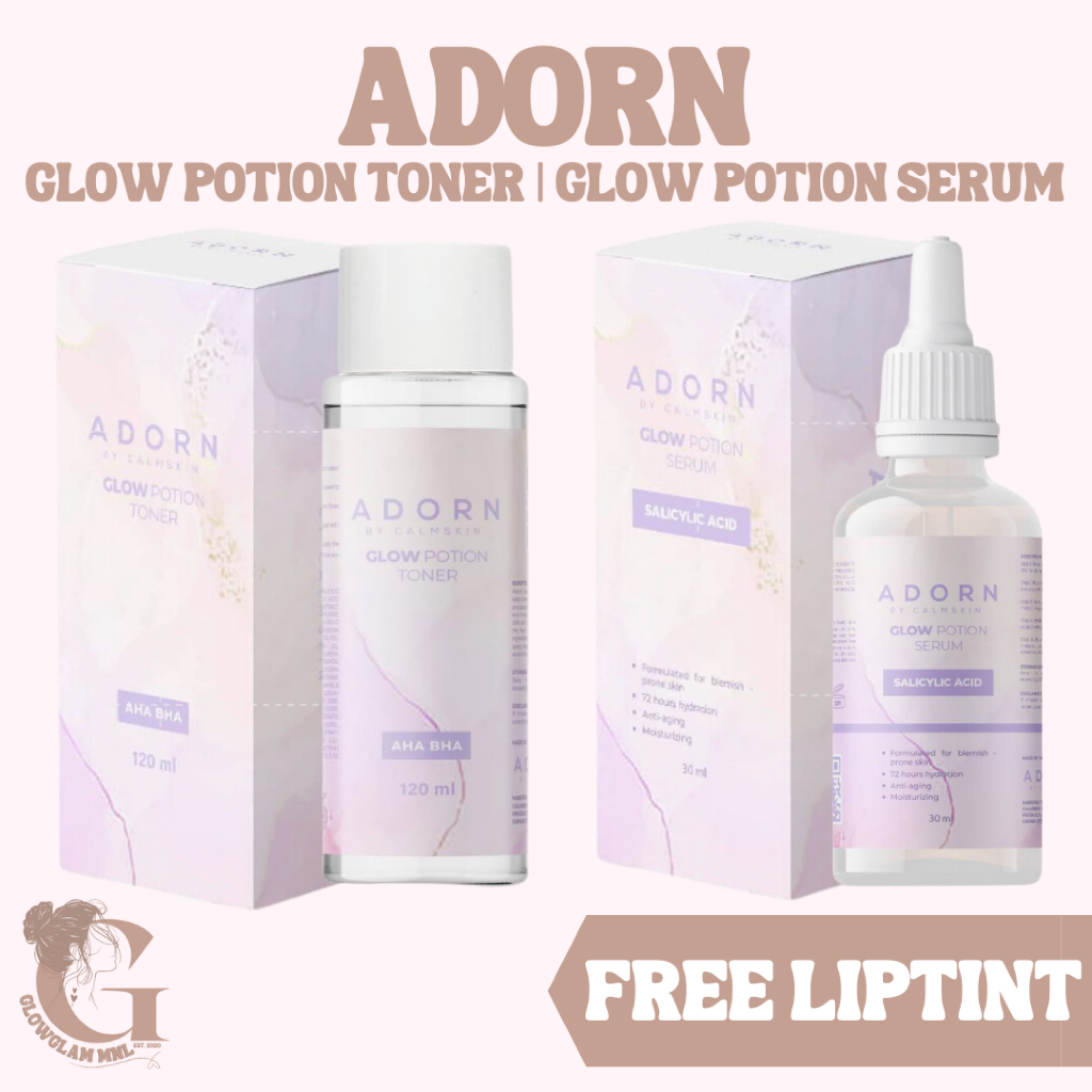 (FREE LIPTINT) ADORN Glow Potion Toner & Serum DUO by Camille Trinidad ...