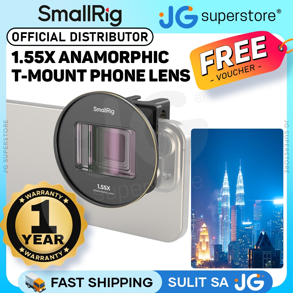 SmallRig Smartphone 1.55x Anamorphic Lens T-mount for Widescreen Aspect ...