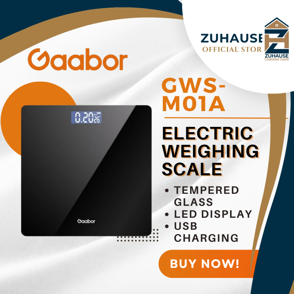 Gaabor by Zuhause | GWS-M01A Electric Weighing Scale | LED Display ...
