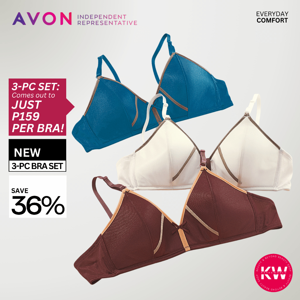 AVON Bundle of Joy 3pc Everyday Comfort Bra | Shopee Philippines