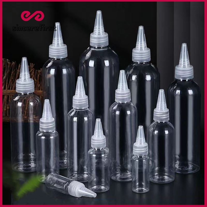 Squeeze Bottle Lotion Pigment Transparent Plastic Pointed Mouth Bottle ...