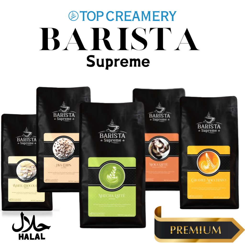 TOP Creamery Barista Supreme Powder (Matcha Latte, Moka Latte, Java ...