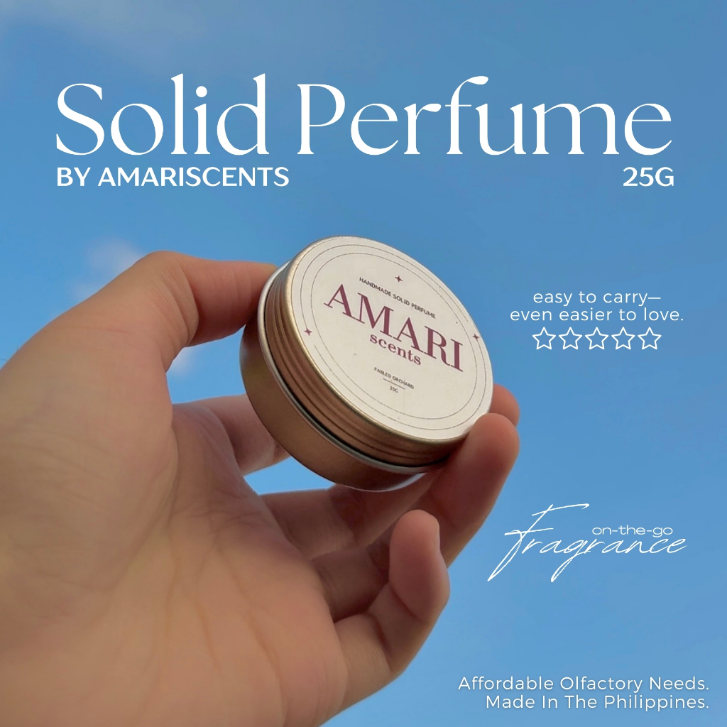AmariScents Solid Perfume - 25g Compact Fragrance for All-Day Wear ...