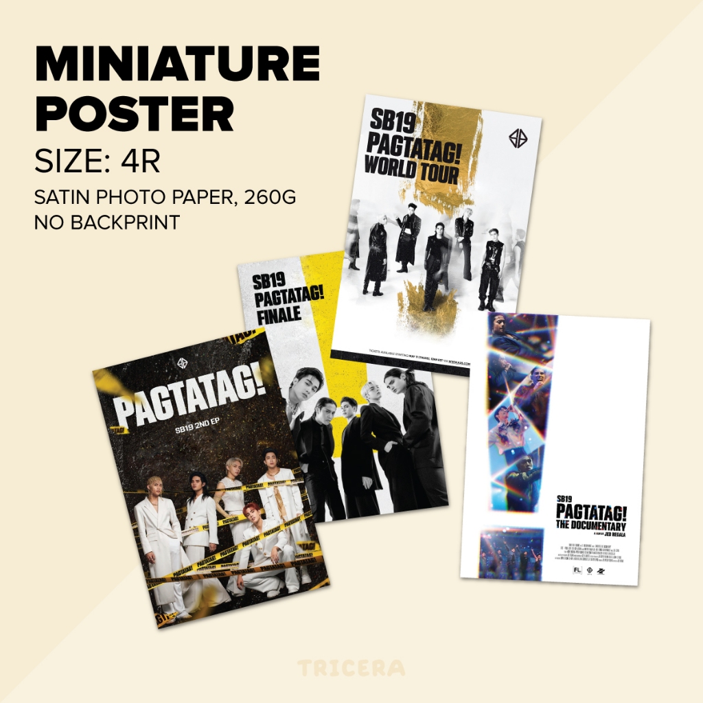 SB19 Pagtatag Miniature Poster - 4R Size Photo - Satin Finish | Shopee ...