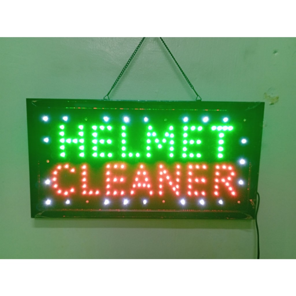 NEW LED SIGNAGE DECOR BOARD HELMET CLEANER ENERGY SAVING LED SIGNAGE ...