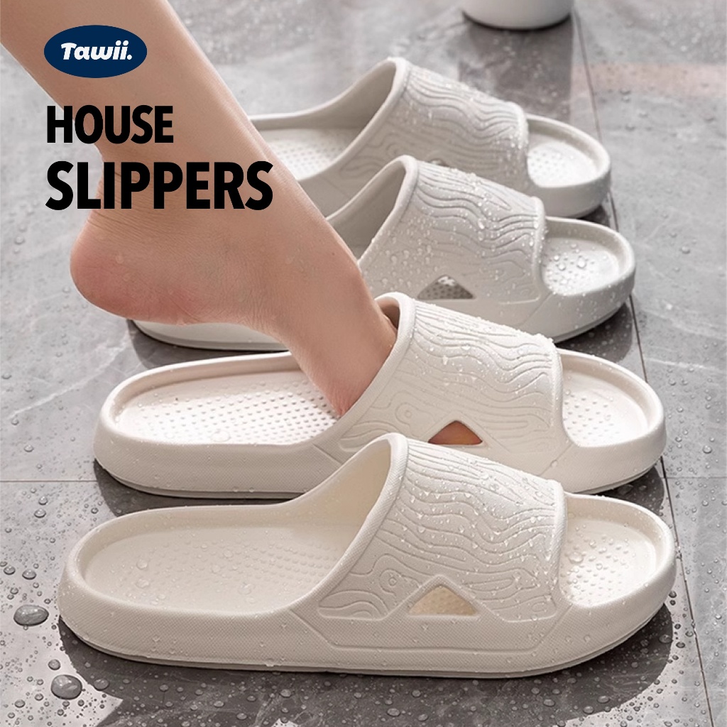 Tawii. Indoor Slippers Unisex Non Slip Couple Soft House Slippers EVA ...