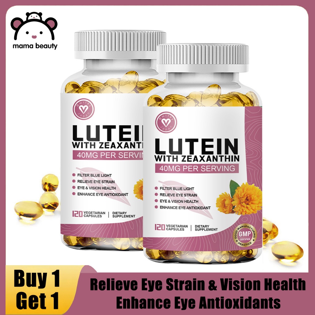 MAMA BEAUTY Lutein with Zeaxanthin Capsule Relieve Eyes Fatigue Support ...