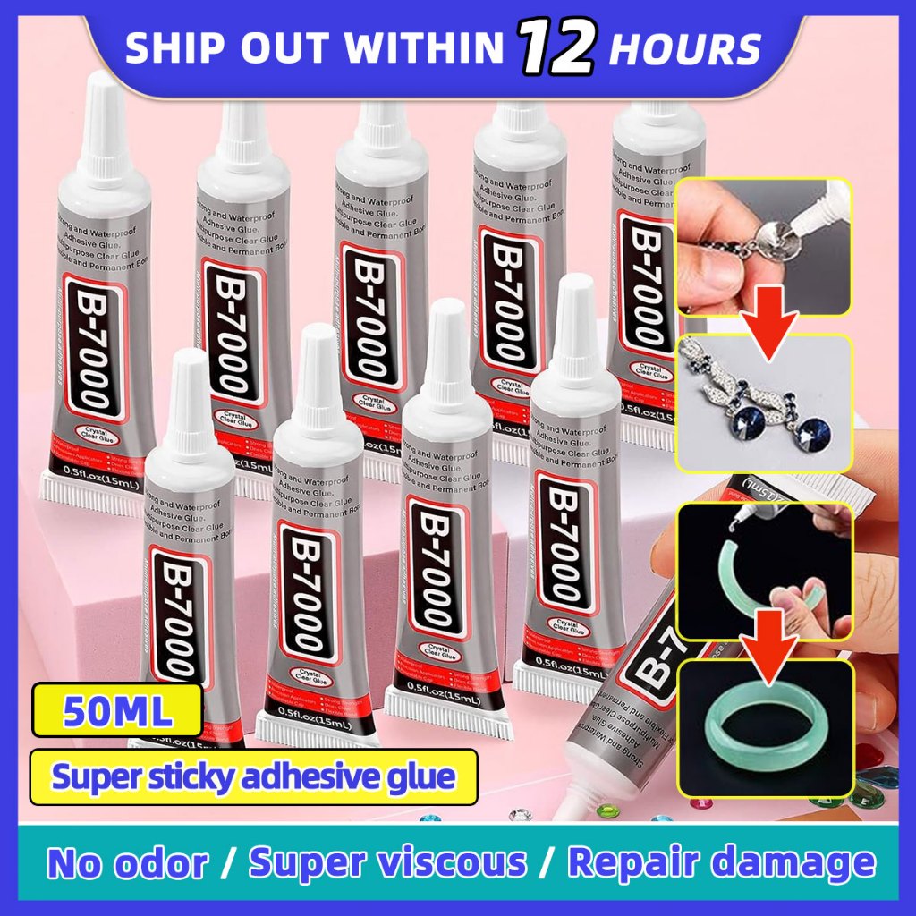 B7000 50ML Clear Glue Craft Glue, Multipurpose Super Adhesive Glue for Phone Repair | Shopee ...