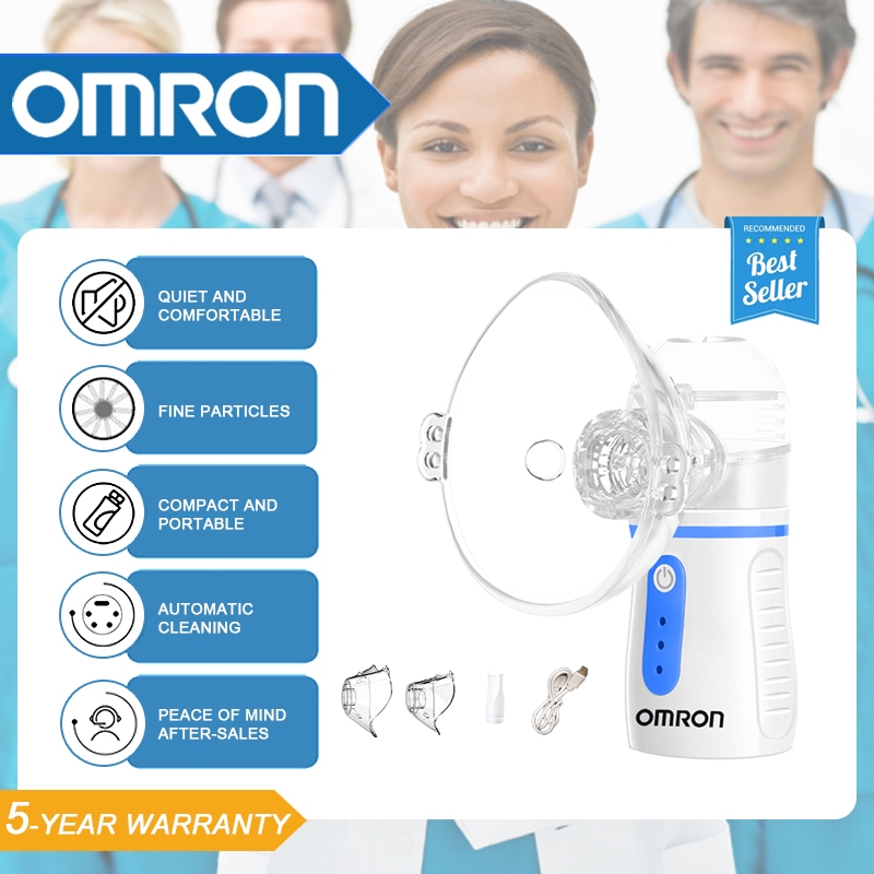 OMRON Nebulizer Machine Portable Handheld Rechargeable Nebulizer ...