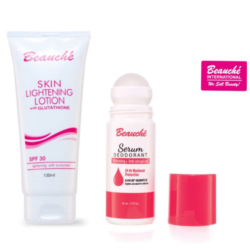 Beauche lotion skin lightening 100ml ~ Deodorant Serum 60ml | Shopee ...