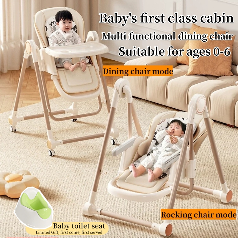 2 in 1 Baby Feeding Dining Chair Rocking High Chair for baby chair with ...