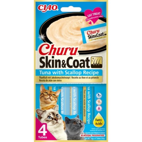 INABA Ciao Skin & Coat Churu 14g x 4 | Shopee Philippines
