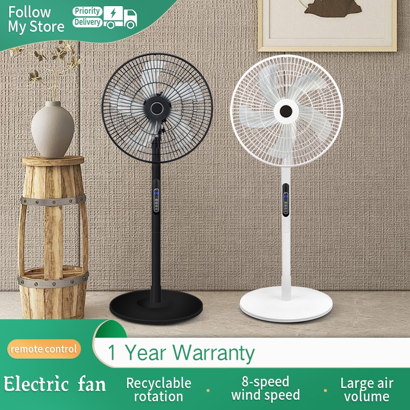 Stand Fan Electric fan 16-inch Wide-Angle Air Supply mode strong wind ...