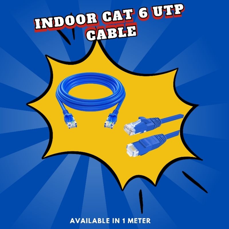 INDOOR CAT 6 UTP CABLE 1 METER | Shopee Philippines