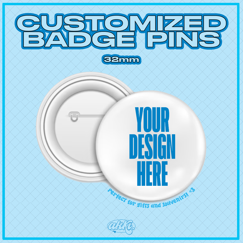 Customized 32mm Button/Badge Pin | Shopee Philippines