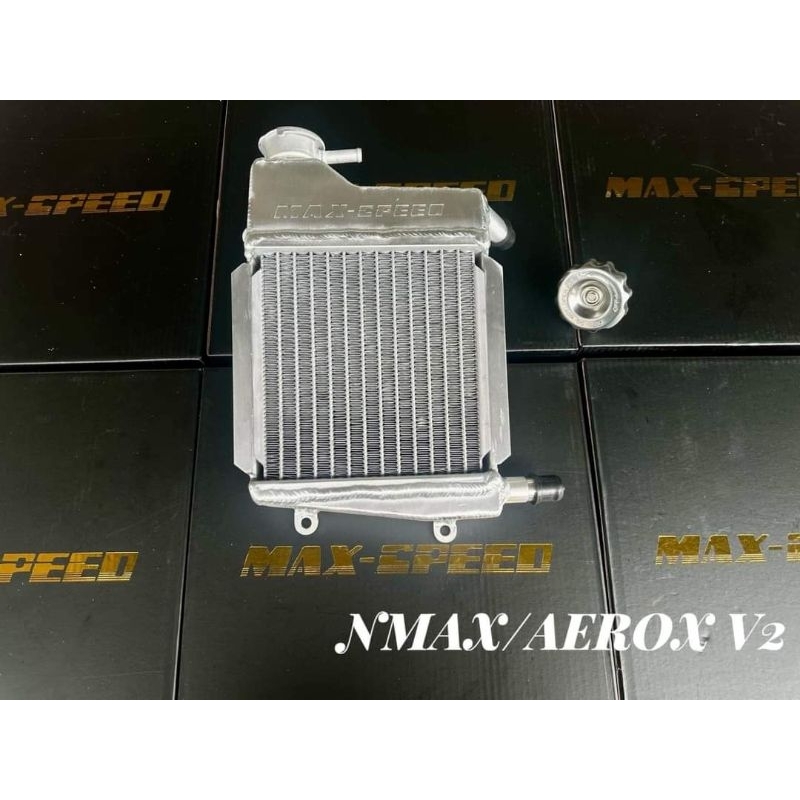 MAXSPEED BIG RADIATOR ASSY ( 2 ROW ) FOR YAMAHA NMAX 155 V2 / AEROX V2 ...