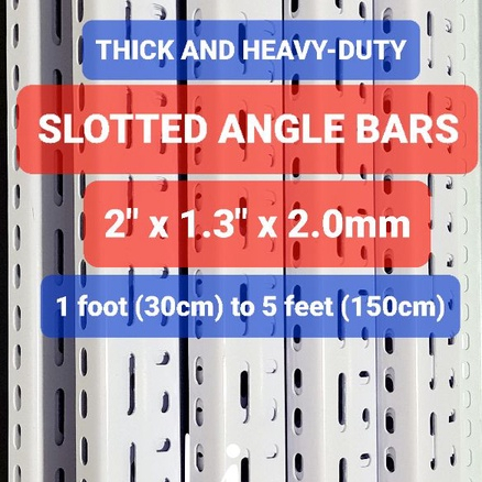 ON SALE! Slotted Angle Bar with FREE BOLTS & NUTS 2" x 1" 2.0mm ...