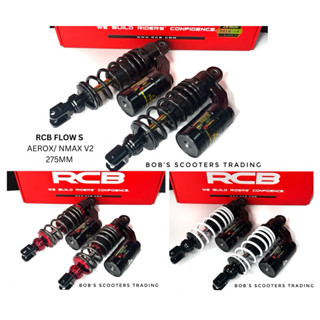 RCB FLOW SERIES DUAL SHOCK AEROX / NMAX V2 LOWERED (275MM) PLUG & PLAY ...