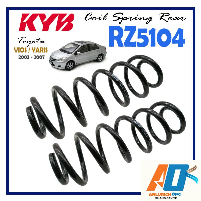 COIL SPRING REAR (2 PCS) TOYOTA VIOS/YARIS 2003-2007 (RZ5104) | Shopee ...