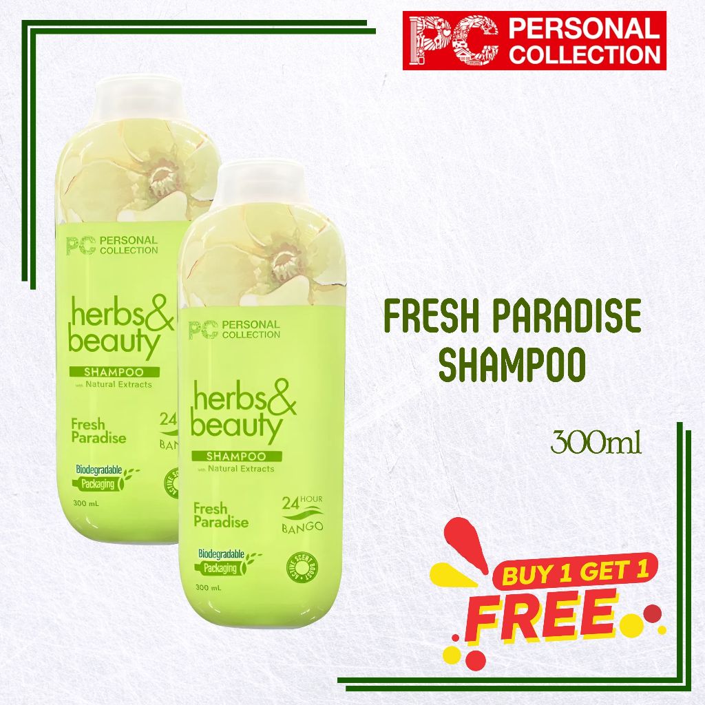 PERSONAL COLLECTION Buy1 take1 Herbs & Beauty Shampoo Fresh Paradise ...