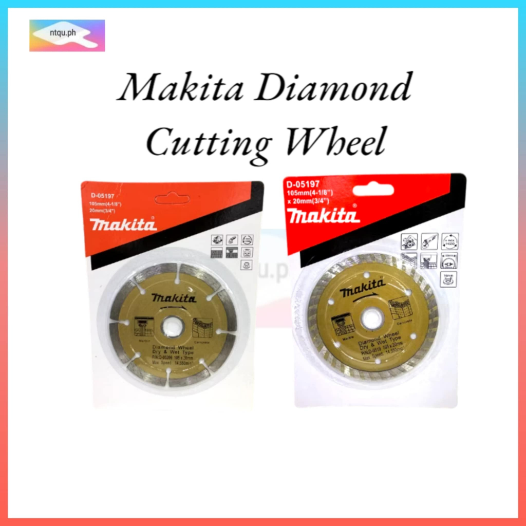 MAKITA Diamond Cutting Wheel 4" Inch For Metal Stainless Steel Turbo ...