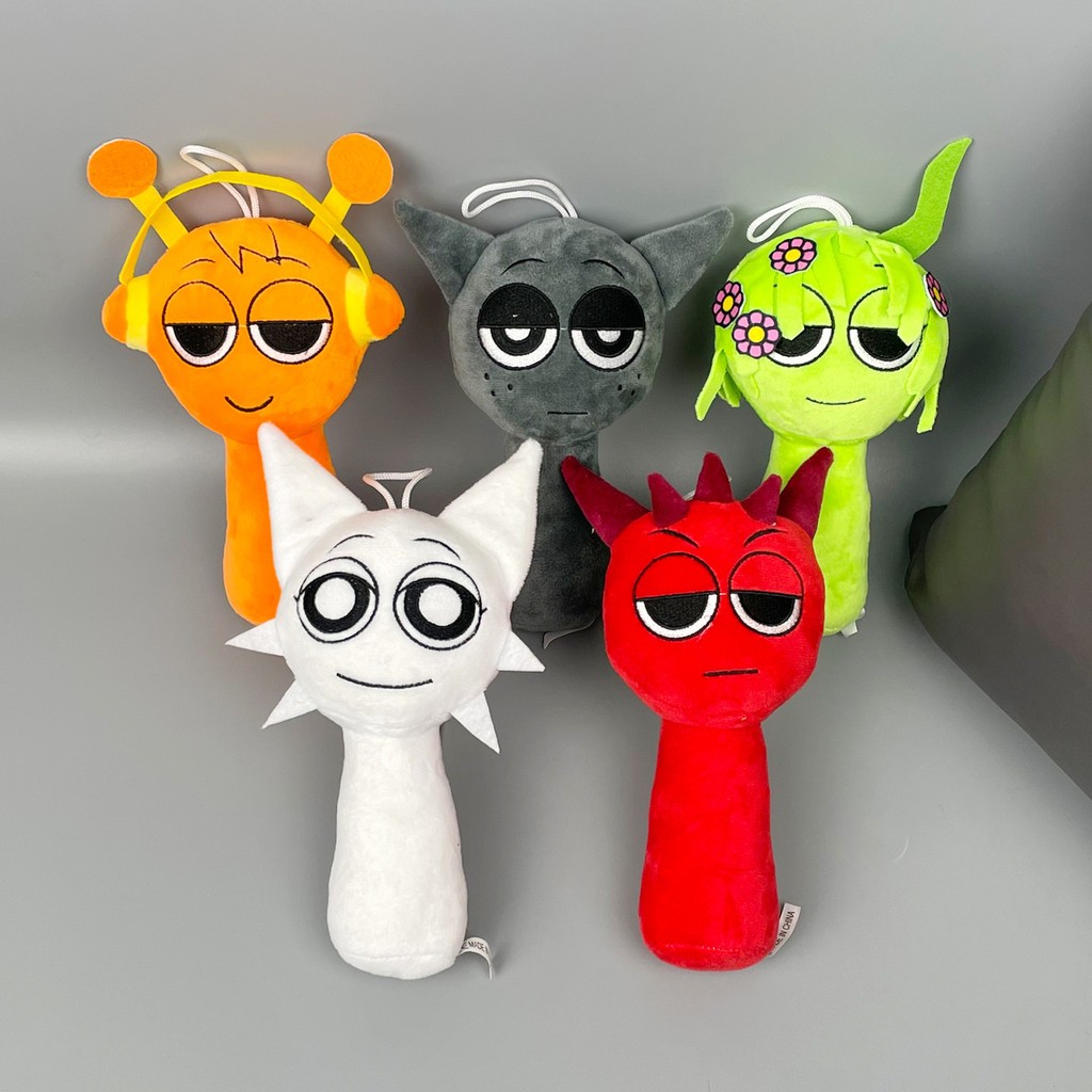 Sprunki Incredibox Plushie Wenda Gray Oren Raddy Plush Doll Kids ...