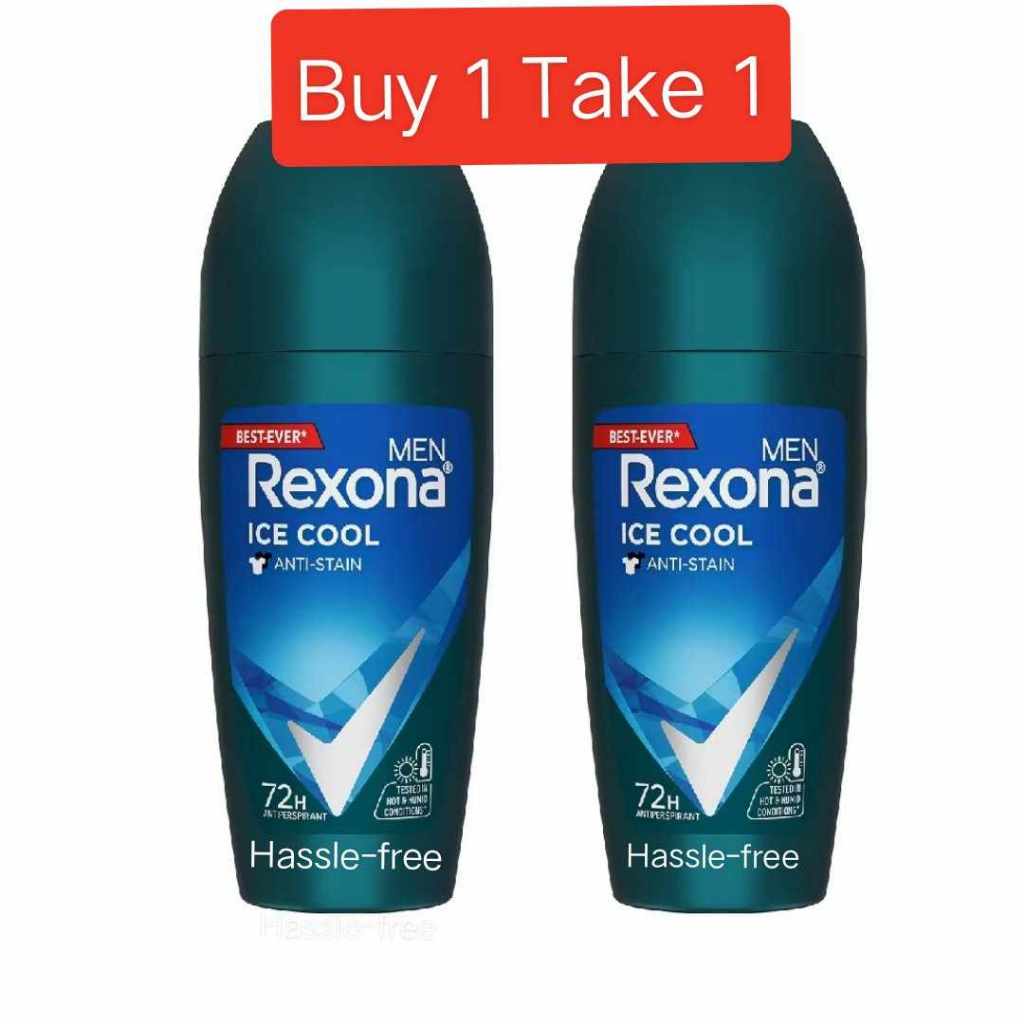 REXONA ICE COOL + ANTI STAIN DEODORANT ROLL ON (2X45ML) MADE IN AUSTRALIA | Shopee Philippines