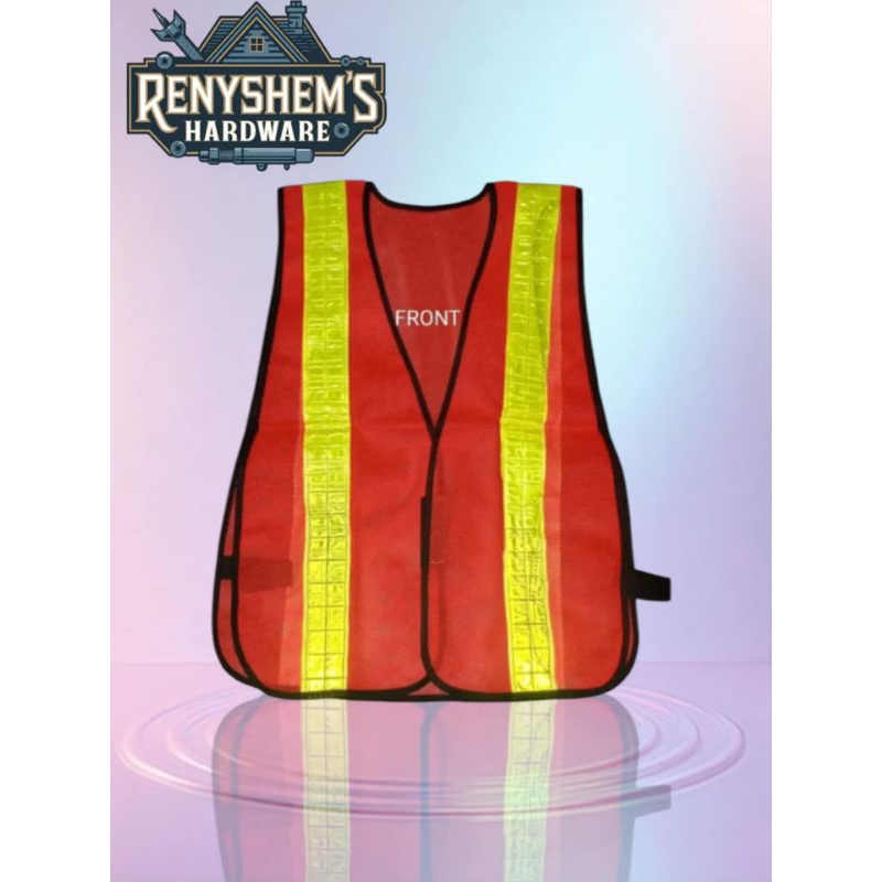 Reflectorize vest /safety vest net type (orange) | Shopee Philippines
