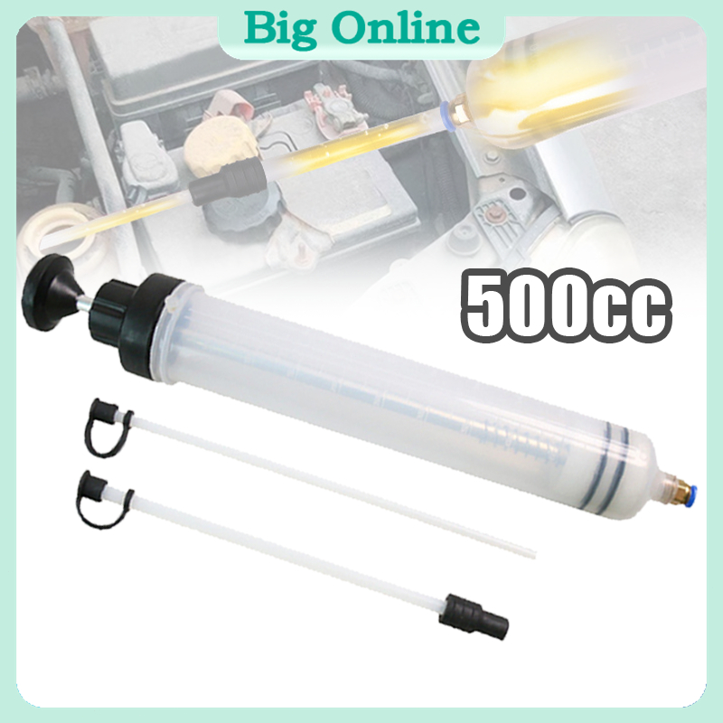 500cc Car Oil Fluid Extractor Auto Brake Fluid Change Pump Fuel ...