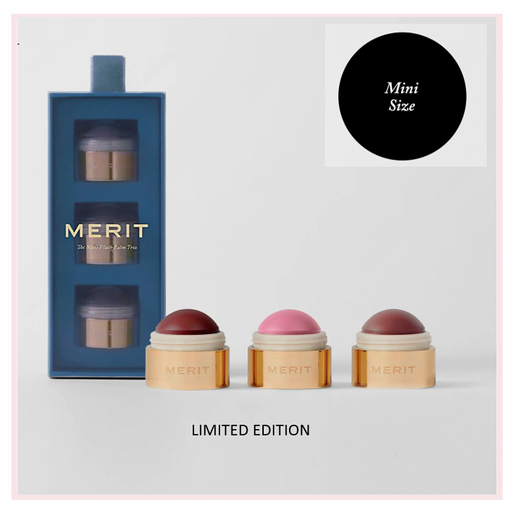 Merit Mini Flush Balm Cream Blush Trio Set (Limited Edition) | Shopee ...