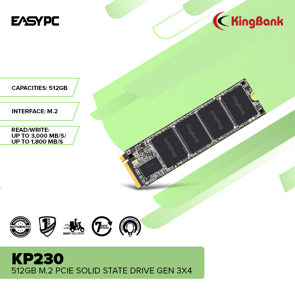 EasyPC | KINGBANK KP230 512GB M.2 PCIe Solid State Drive Gen 3x4 SSD | Shopee Philippines