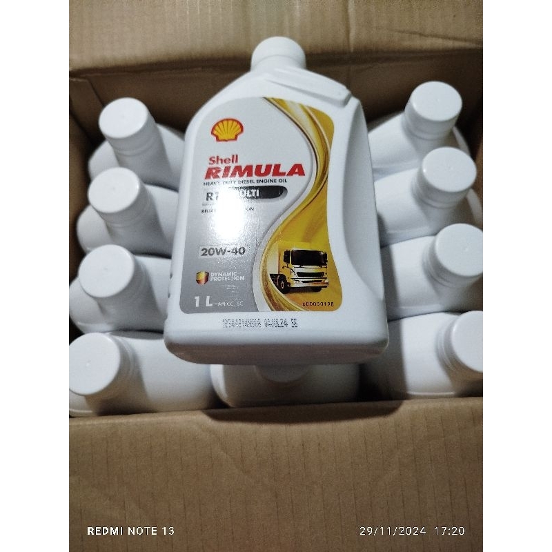 SHELL ADVANCE RIMULA 1box/ 12pcs 20W-40 1L | Shopee Philippines