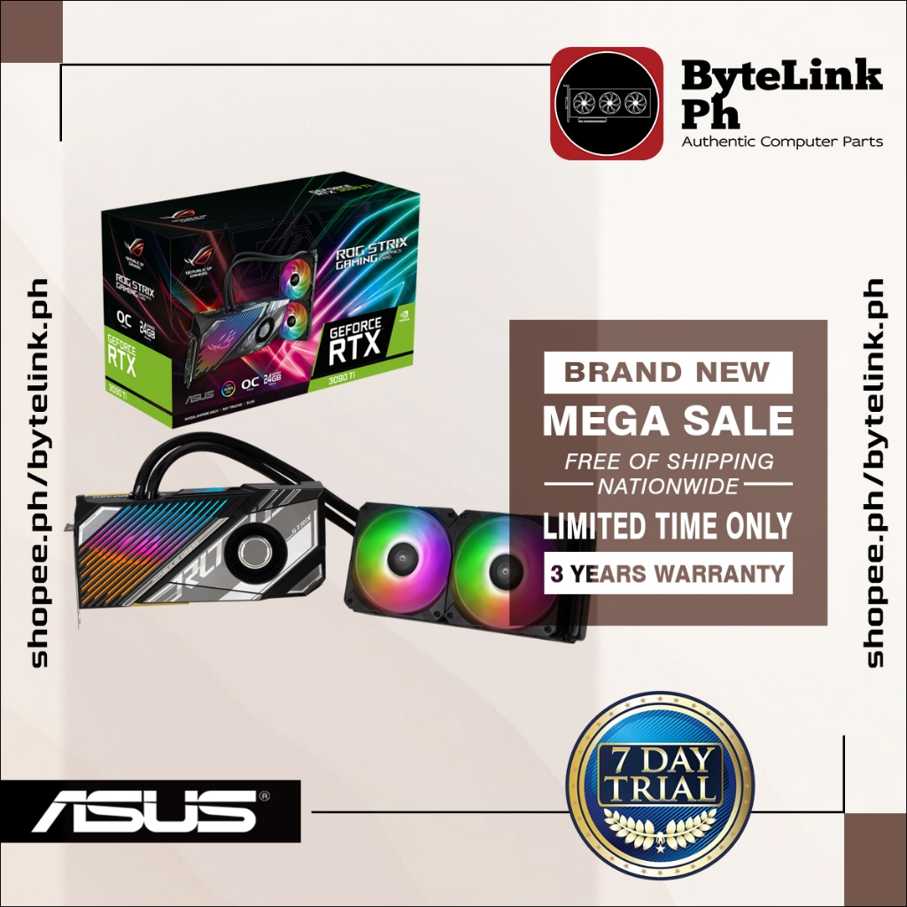 ASUS ROG GeForce RTX 3090 Ti STRIX LC OC 24GB GDDR6X | Shopee Philippines