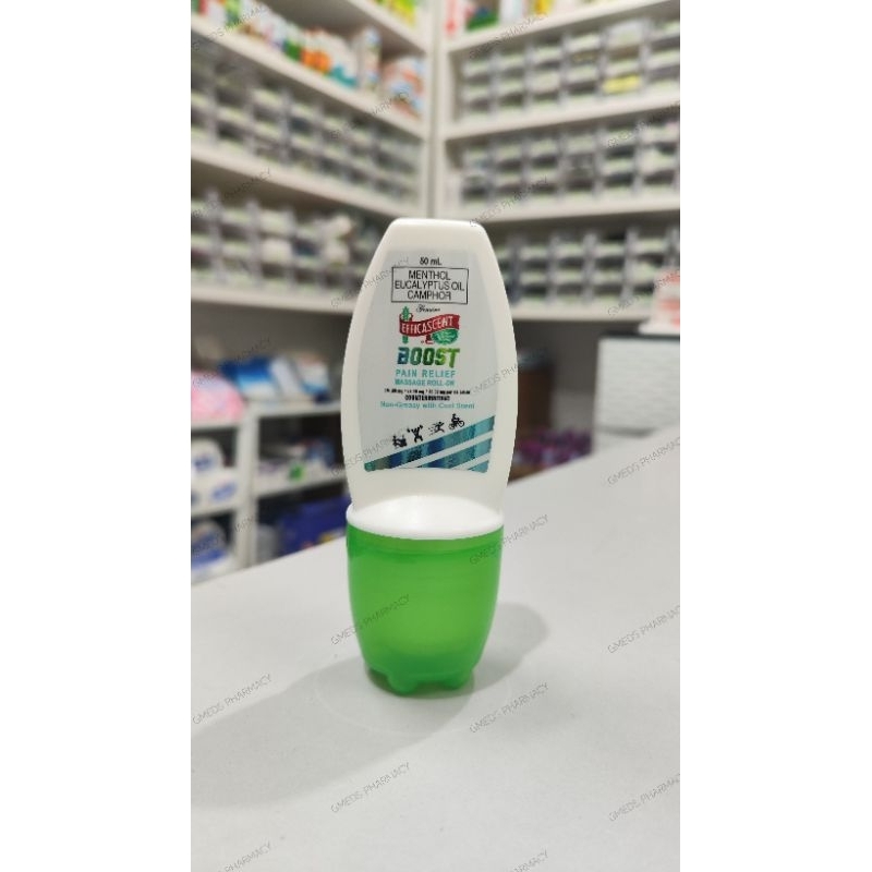 EFFICASCENT BOOST PAIN RELIEF MASSAGE OIL ROLL ON 50ML | Shopee Philippines