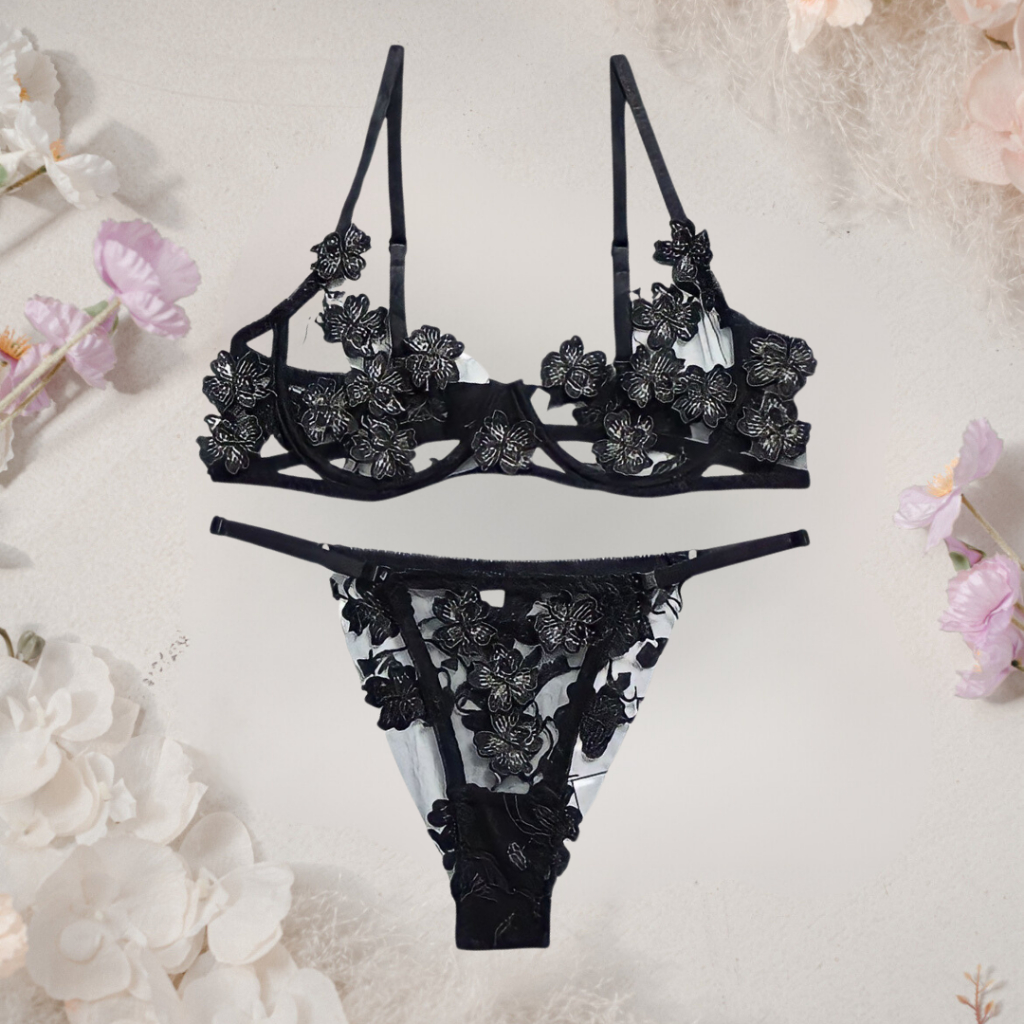 Night Lust Women Ziva Sexy Lace Lingerie Set Underwear Push Up ...
