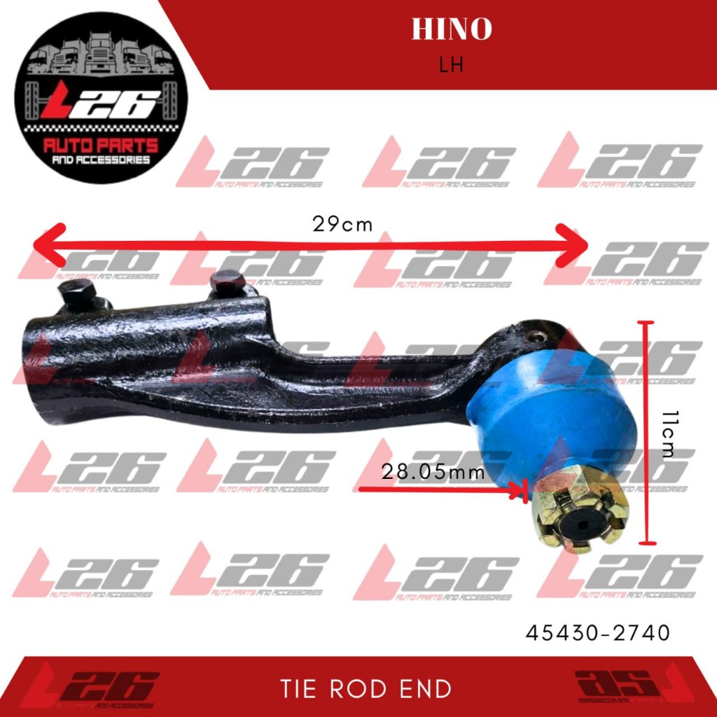 Hino TIE ROD END WITH FITTING 45420-2740 RH/LH JMB BRAND | Shopee ...