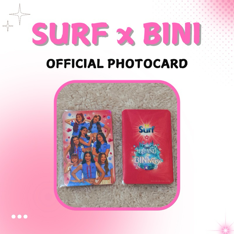 SURF x BINI Official Photocard | Shopee Philippines