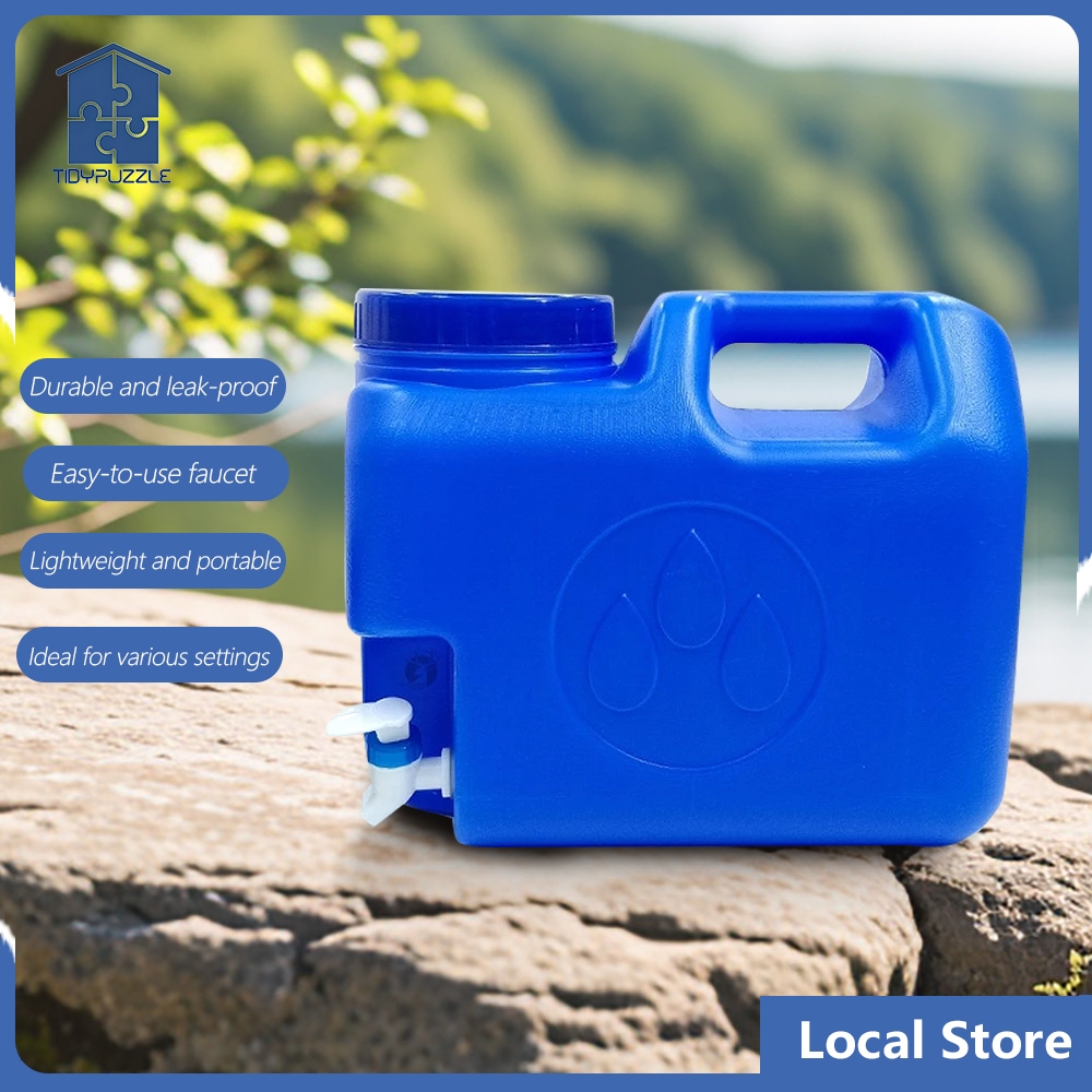 Water Gallon Container/2.5 Gallon Jug with Faucet for Portable Water ...