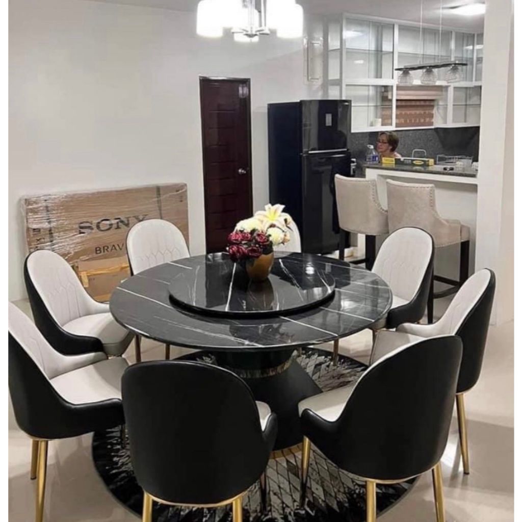 Round dining table 6 seater Brand new | Shopee Philippines