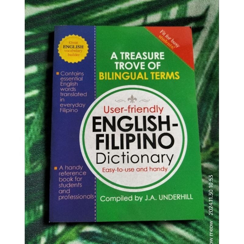 ENGLISH -FILIPINO DICTIONARY!!! | Shopee Philippines