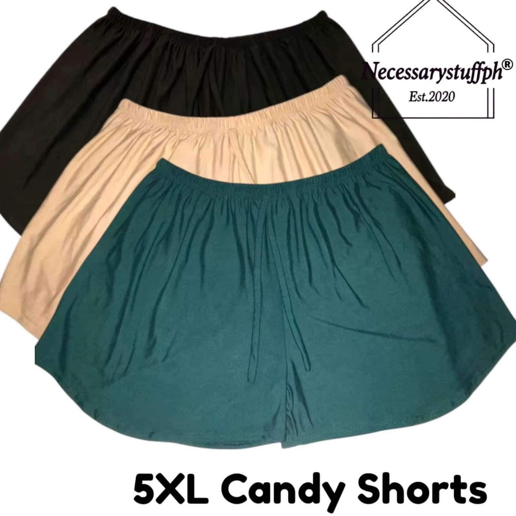 NECESSARY PLUS SIZE 5XL Candy Shorts Cotton Spandex Pambahay (40-52 ...