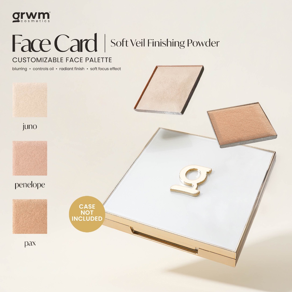 GRWM Cosmetics Face Card Soft Veil Finishing Powder [CASE NOT INCLUDED ...